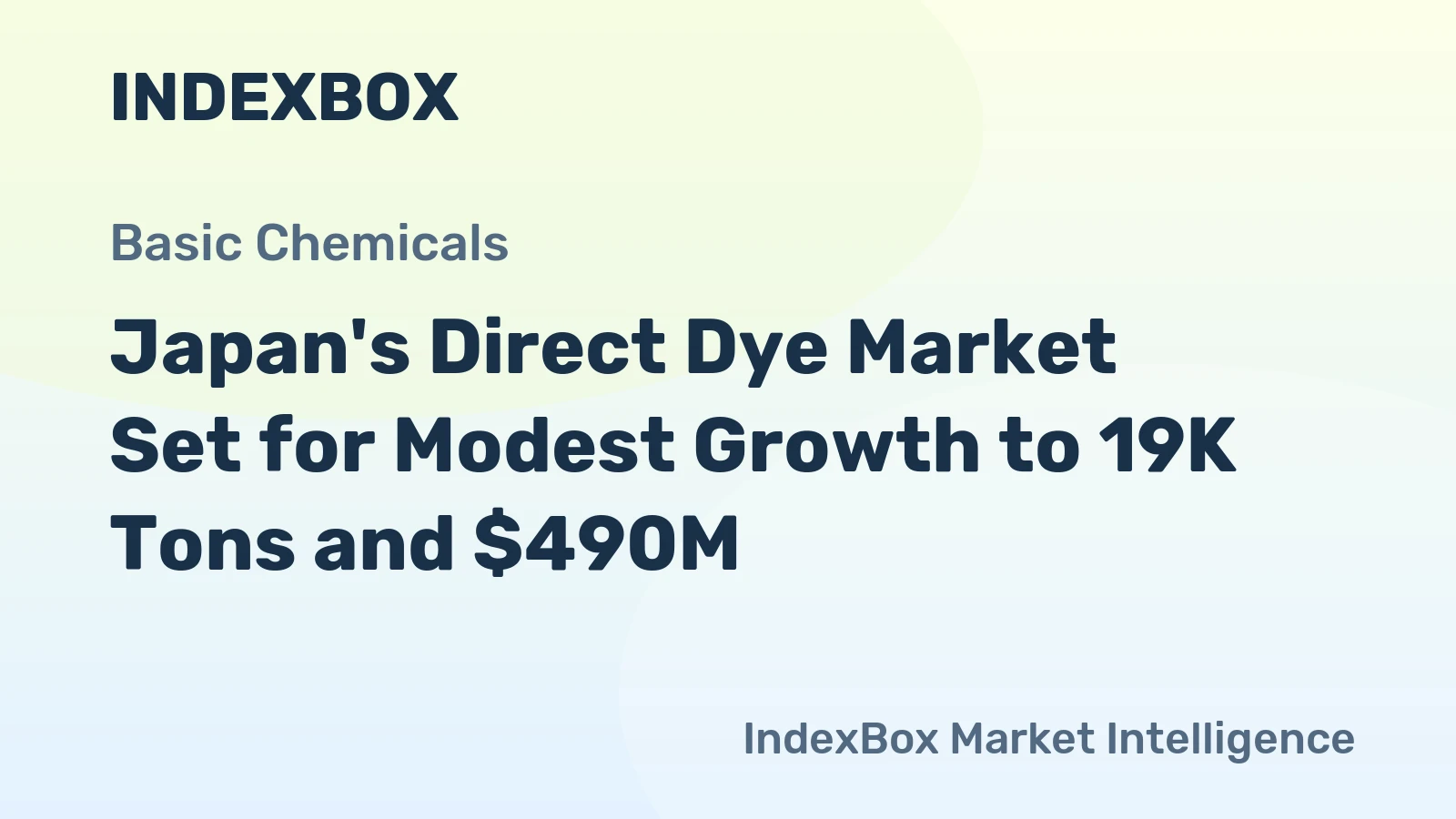 Japan's Direct Dye Market Set for Modest Growth to 19K Tons and $490M