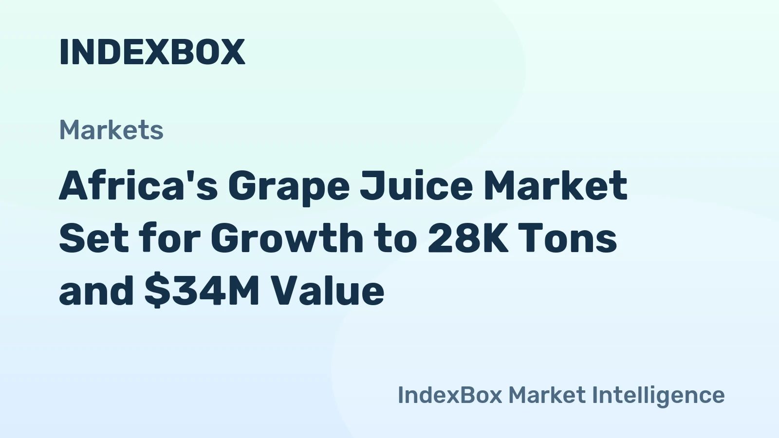 Africa's Grape Juice Market Set for Growth to 28K Tons and $34M Value