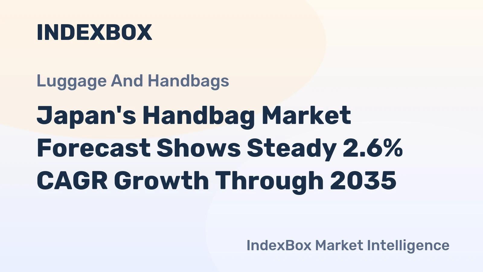 Japan's Handbag Market Forecast Shows Steady 2.6% CAGR Growth Through 2035