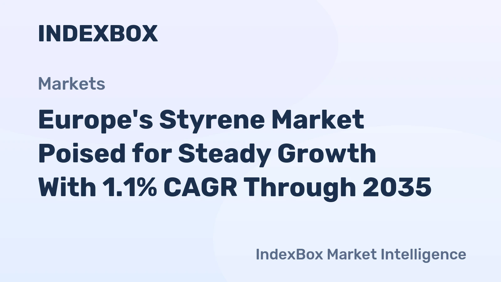 Europe's Styrene Market Poised for Steady Growth With 1.1% CAGR Through 2035