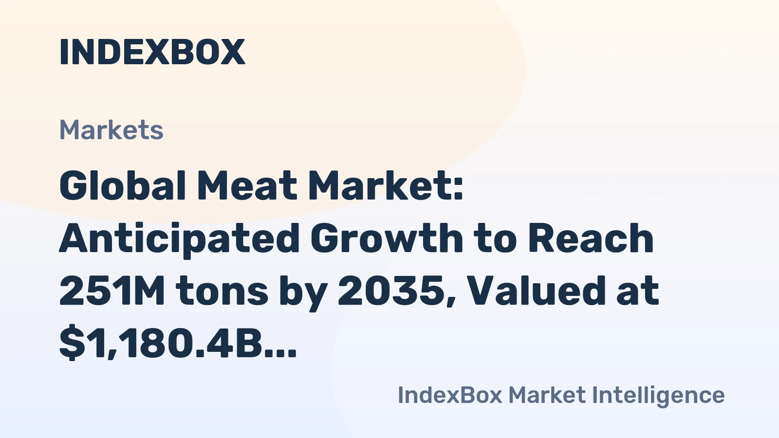 Global Meat Market: Anticipated Growth to Reach 251M tons by 2035, Valued at $1,180.4B