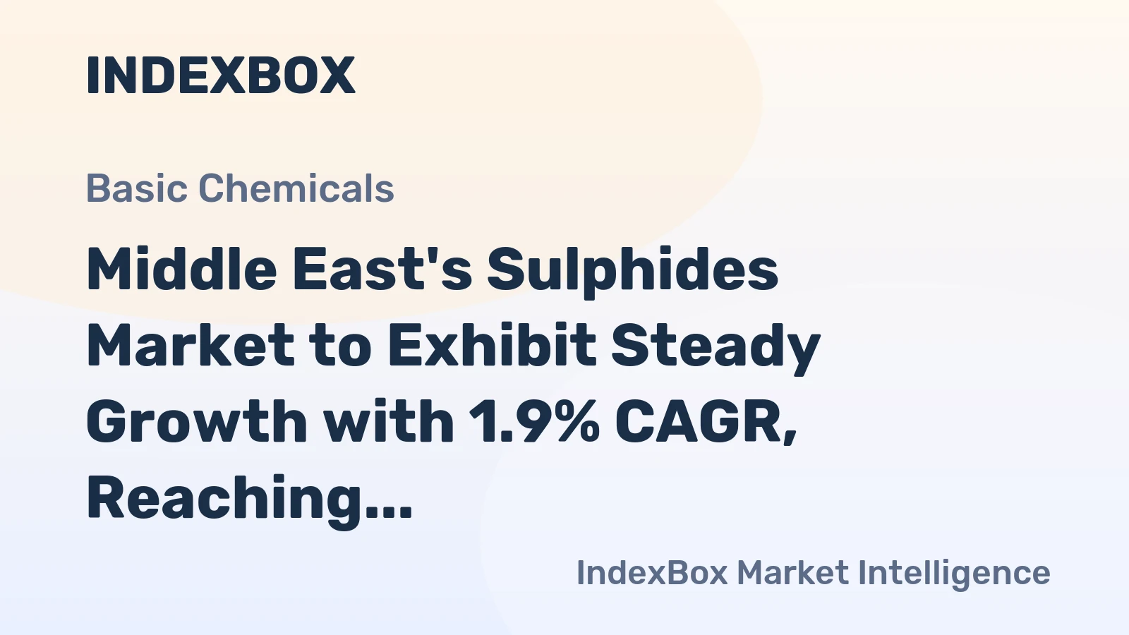 Middle East's Sulphides Market to Exhibit Steady Growth with 1.9% CAGR, Reaching $204M by 2035