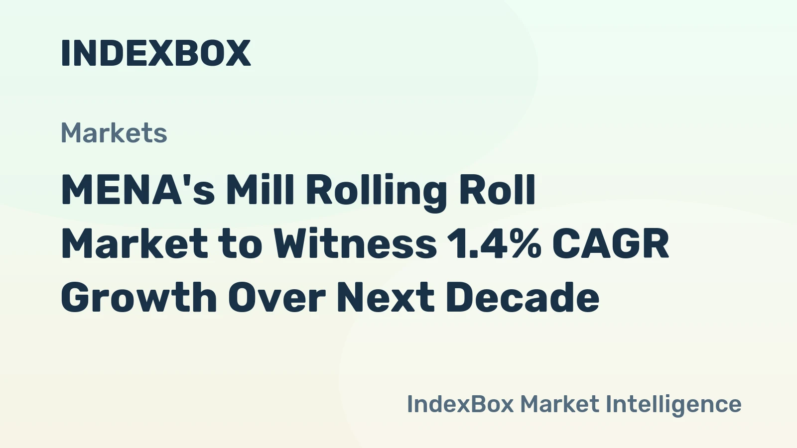 MENA's Mill Rolling Roll Market to Witness 1.4% CAGR Growth Over Next Decade