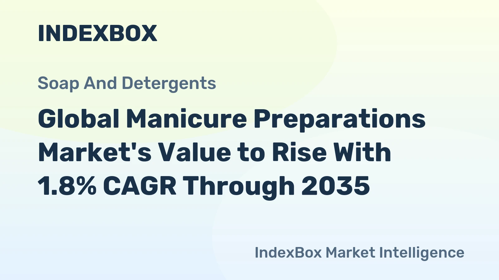 Global Manicure Preparations Market's Value to Rise With 1.8% CAGR Through 2035