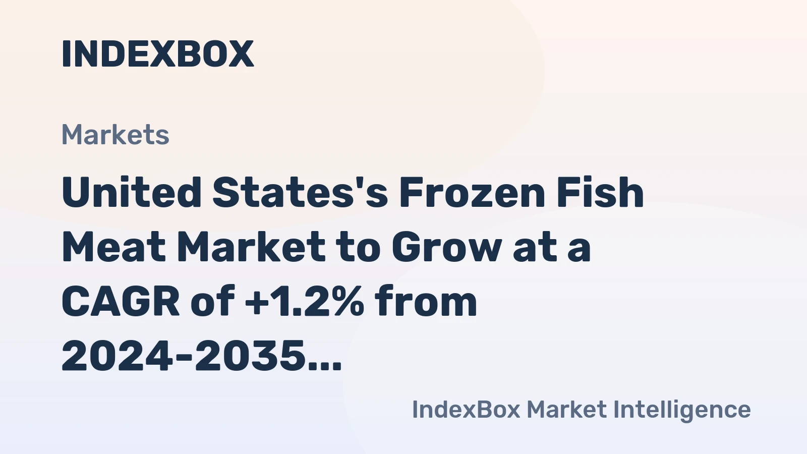 United States's Frozen Fish Meat Market to Grow at a CAGR of +1.2% from 2024-2035, with Volume Reaching 75K Tons
