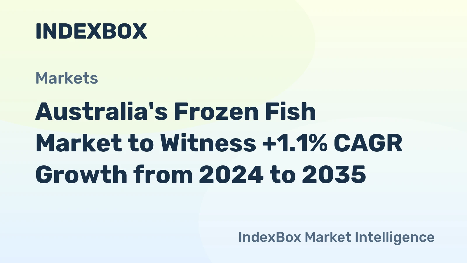 Australia's Frozen Fish Market to Witness +1.1% CAGR Growth from 2024 to 2035