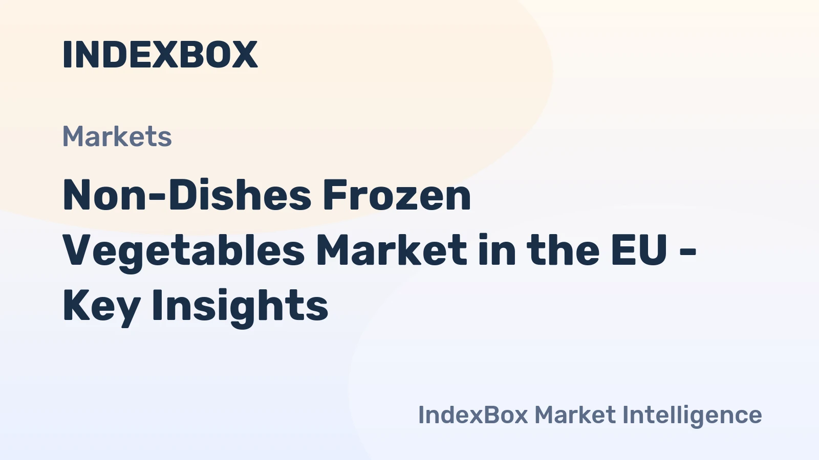 Non-Dishes Frozen Vegetables Market in the EU - Key Insights