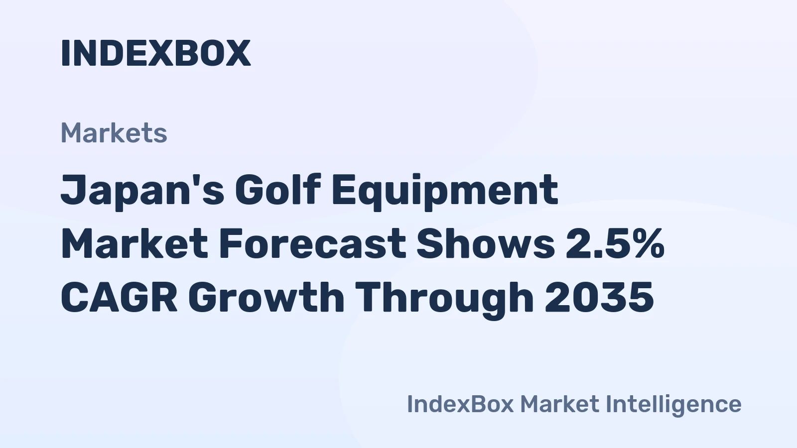 Japan's Golf Equipment Market Forecast Shows 2.5% CAGR Growth Through 2035