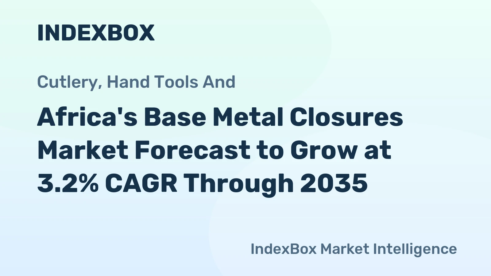 Africa's Base Metal Closures Market Forecast to Grow at 3.2% CAGR Through 2035