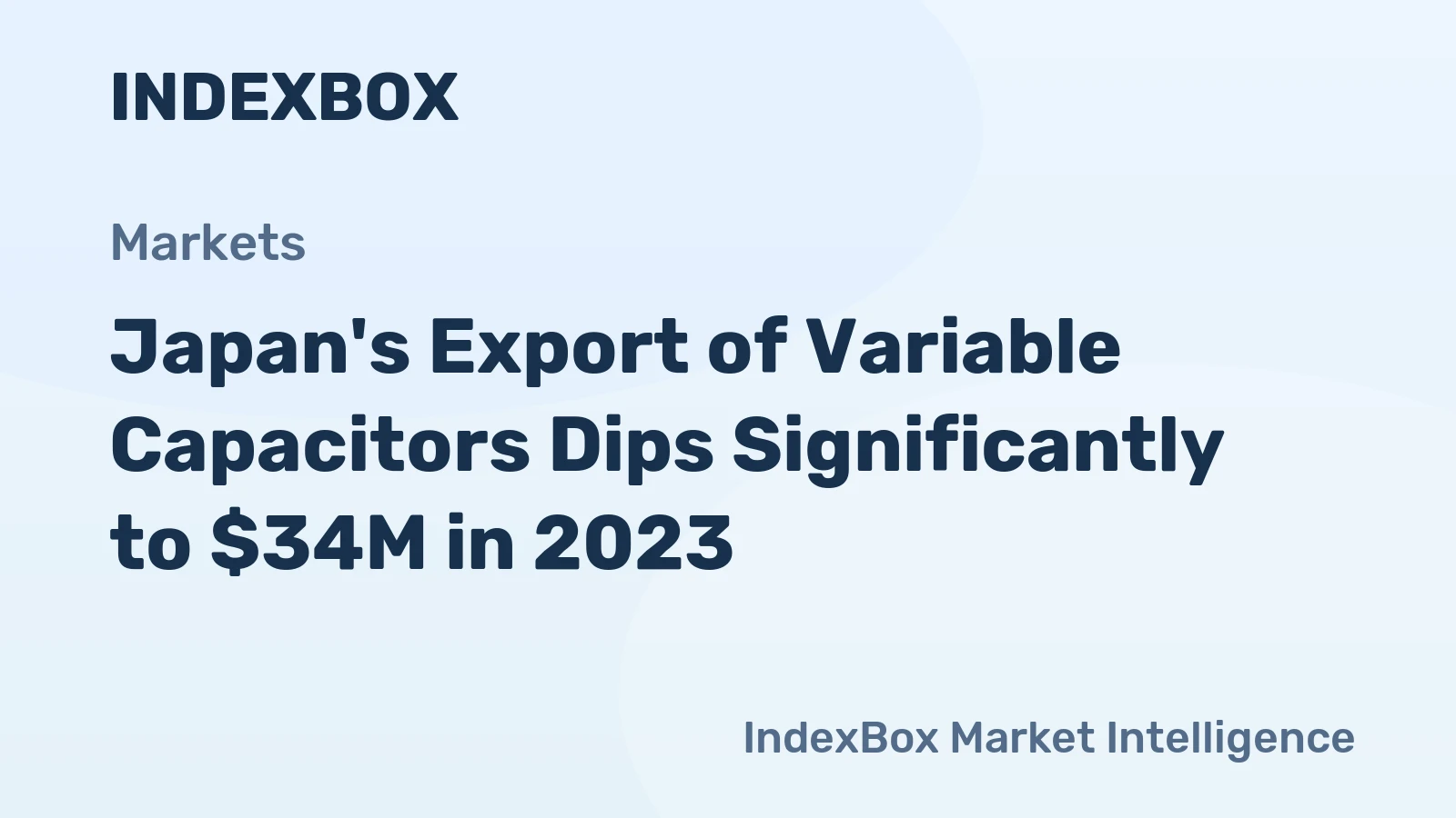 Japan's Export of Variable Capacitors Dips Significantly to $34M in 2023
