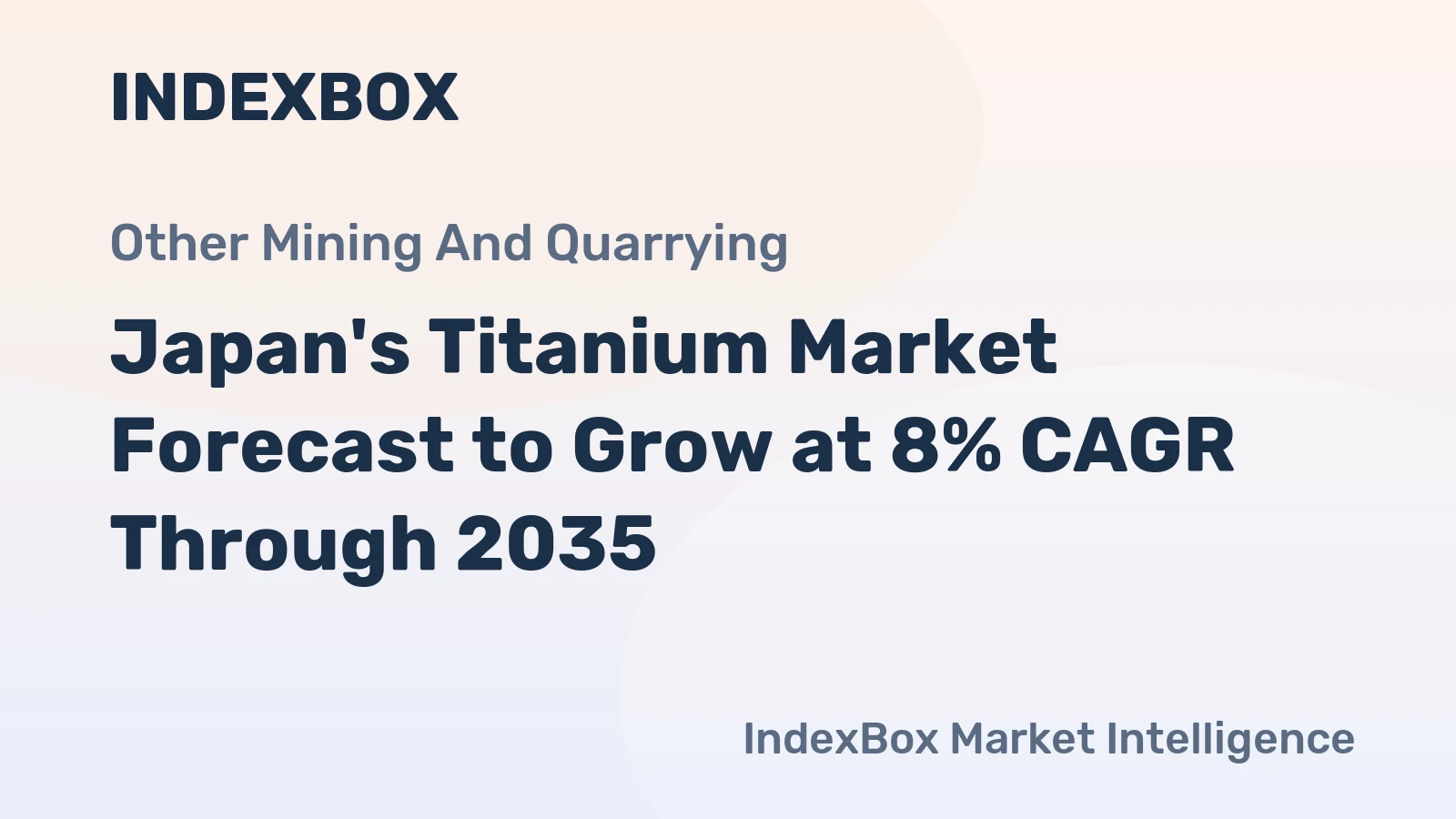 Japan's Titanium Market Forecast to Grow at 8% CAGR Through 2035