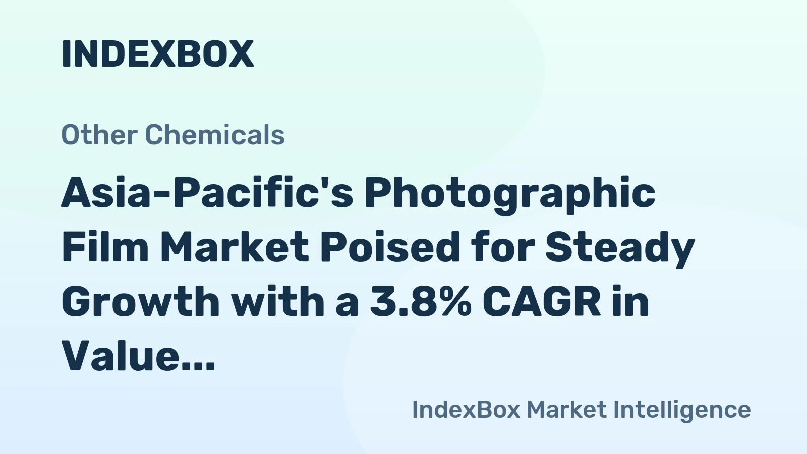 Asia-Pacific's Photographic Film Market Poised for Steady Growth with a 3.8% CAGR in Value