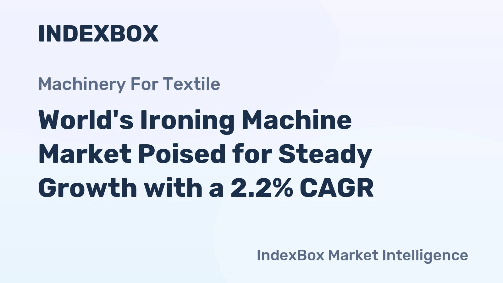 World's Ironing Machine Market Poised for Steady Growth with a 2.2% CAGR