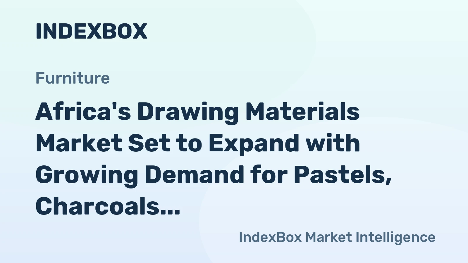 Africa's Drawing Materials Market Set to Expand with Growing Demand for Pastels, Charcoals, and Chalks, Reaching 20K Tons and $46M by 2035