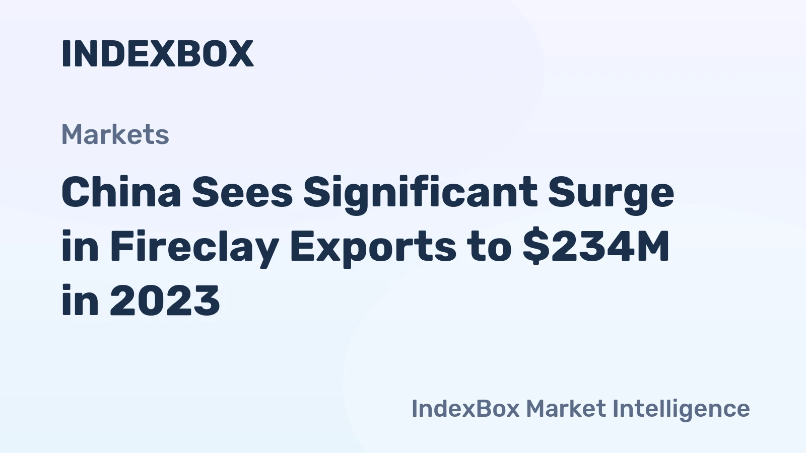 China Sees Significant Surge in Fireclay Exports to $234M in 2023