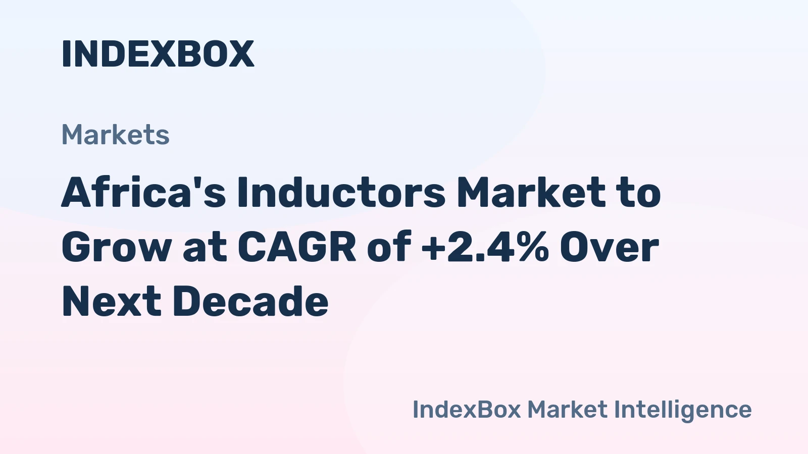 Africa's Inductors Market to Grow at CAGR of +2.4% Over Next Decade