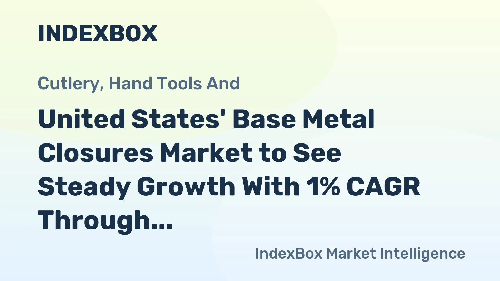 United States' Base Metal Closures Market to See Steady Growth With 1% CAGR Through 2035