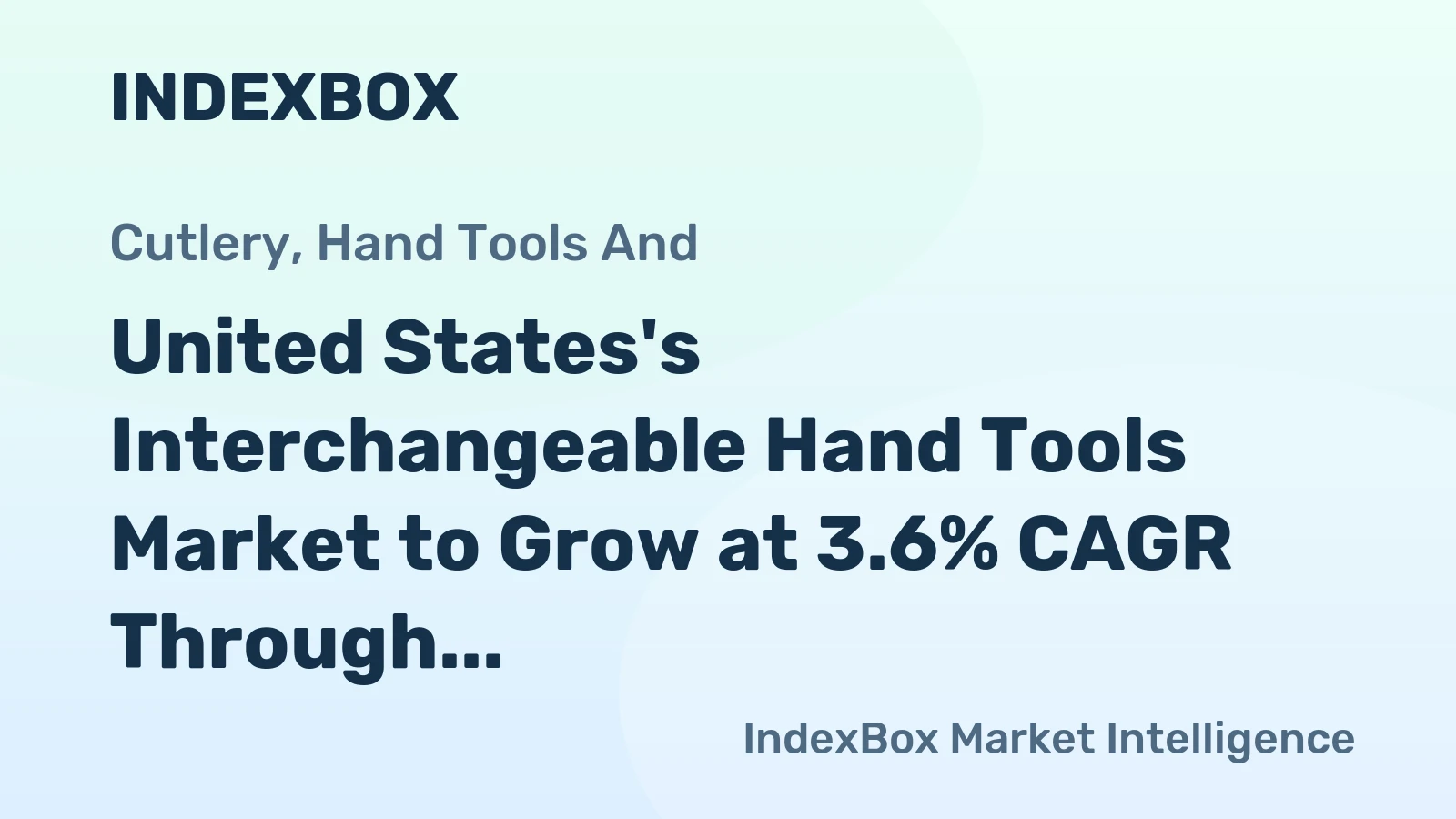 United States's Interchangeable Hand Tools Market to Grow at 3.6% CAGR Through 2035