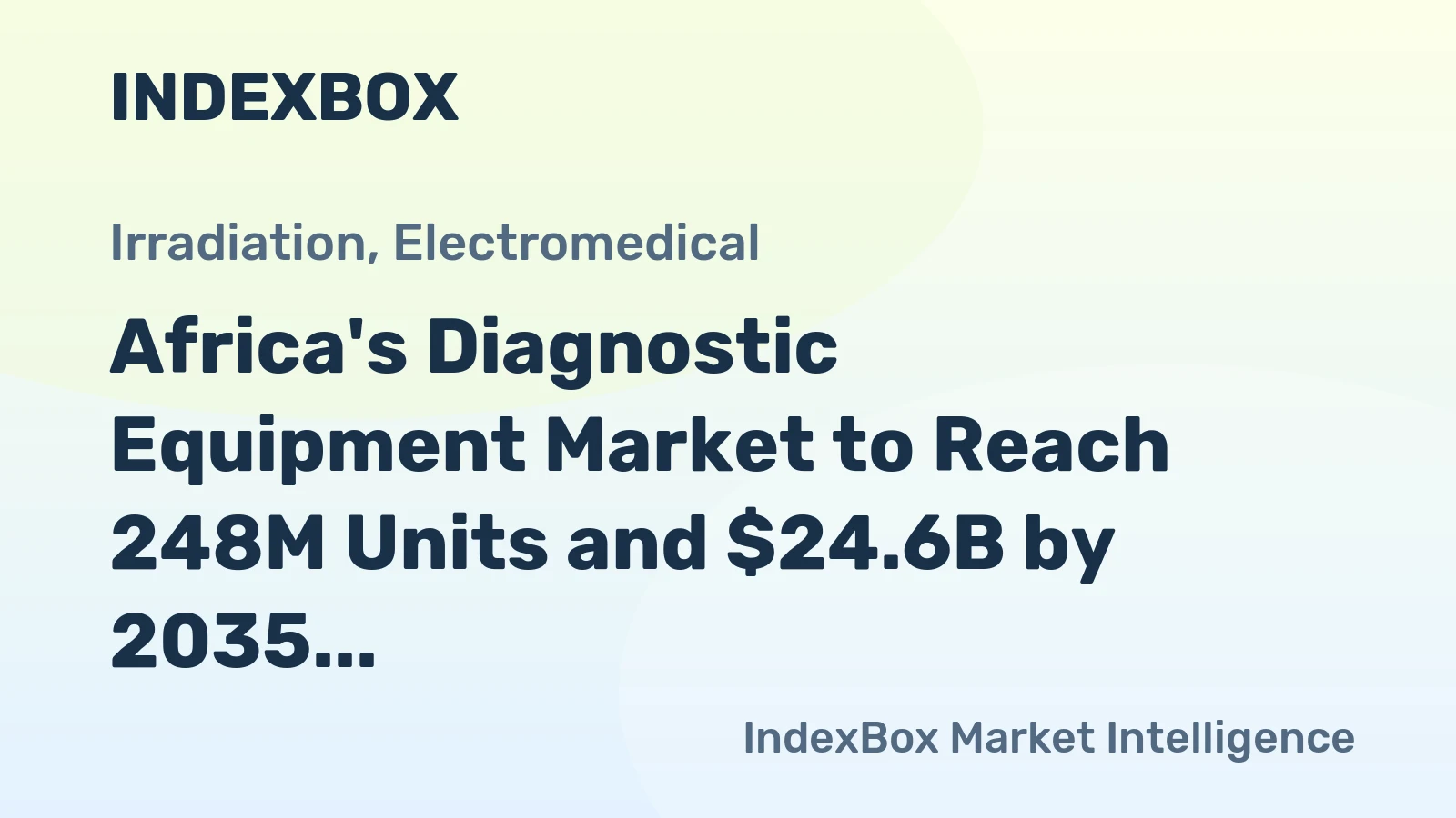 Africa's Diagnostic Equipment Market to Reach 248M Units and $24.6B by 2035