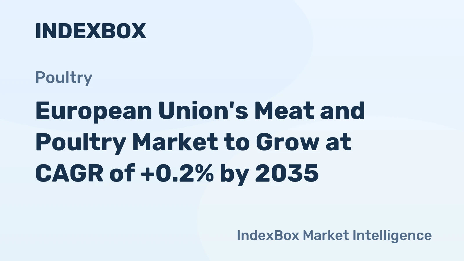 European Union's Meat and Poultry Market to Grow at CAGR of +0.2% by 2035