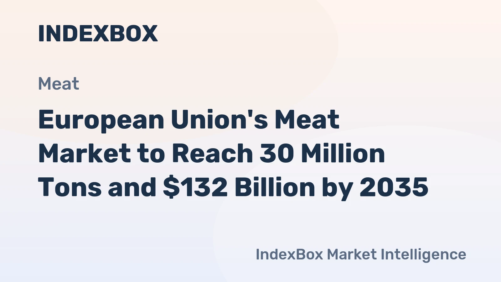 European Union's Meat Market to Reach 30 Million Tons and $132 Billion by 2035