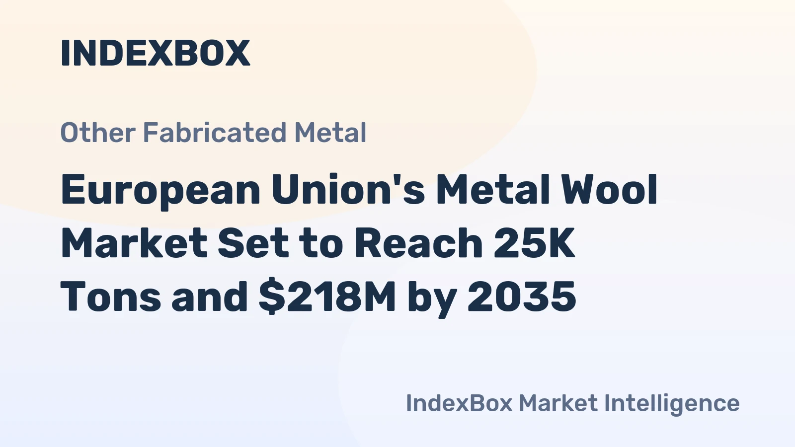 European Union's Metal Wool Market Set to Reach 25K Tons and $218M by 2035
