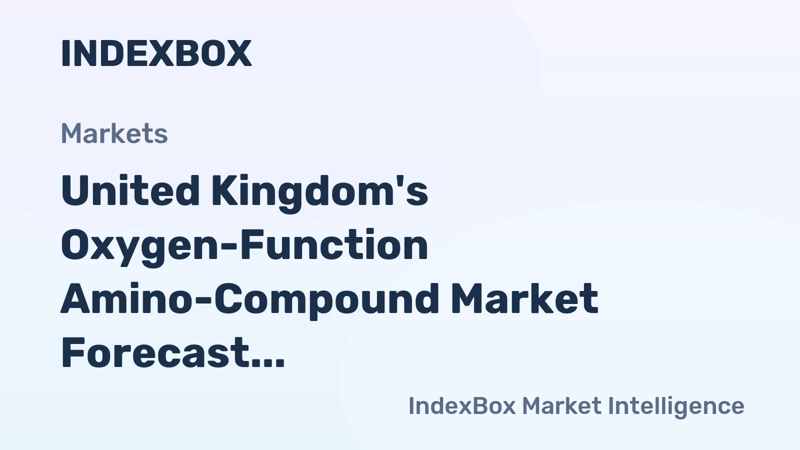 United Kingdom's Oxygen-Function Amino-Compound Market Forecast to Reach 28K Tons and $125M by 2035