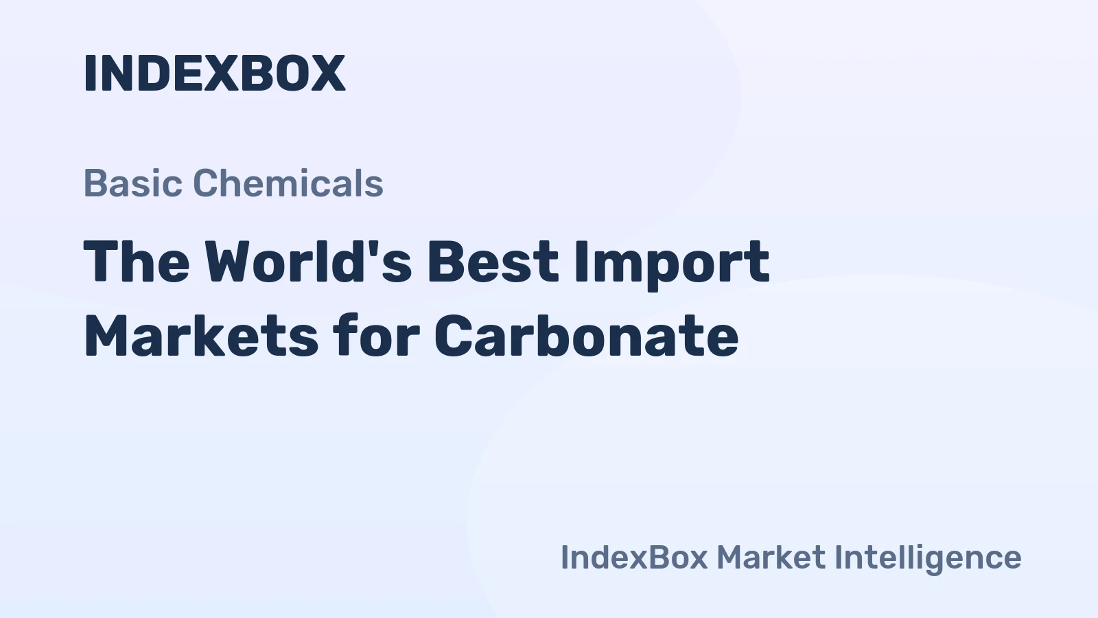 The World's Best Import Markets for Carbonate