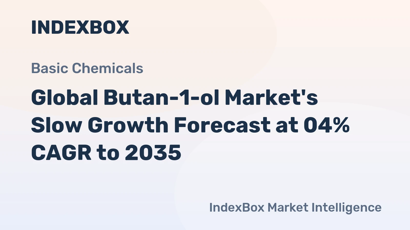 Global Butan-1-ol Market's Slow Growth Forecast at 04% CAGR to 2035