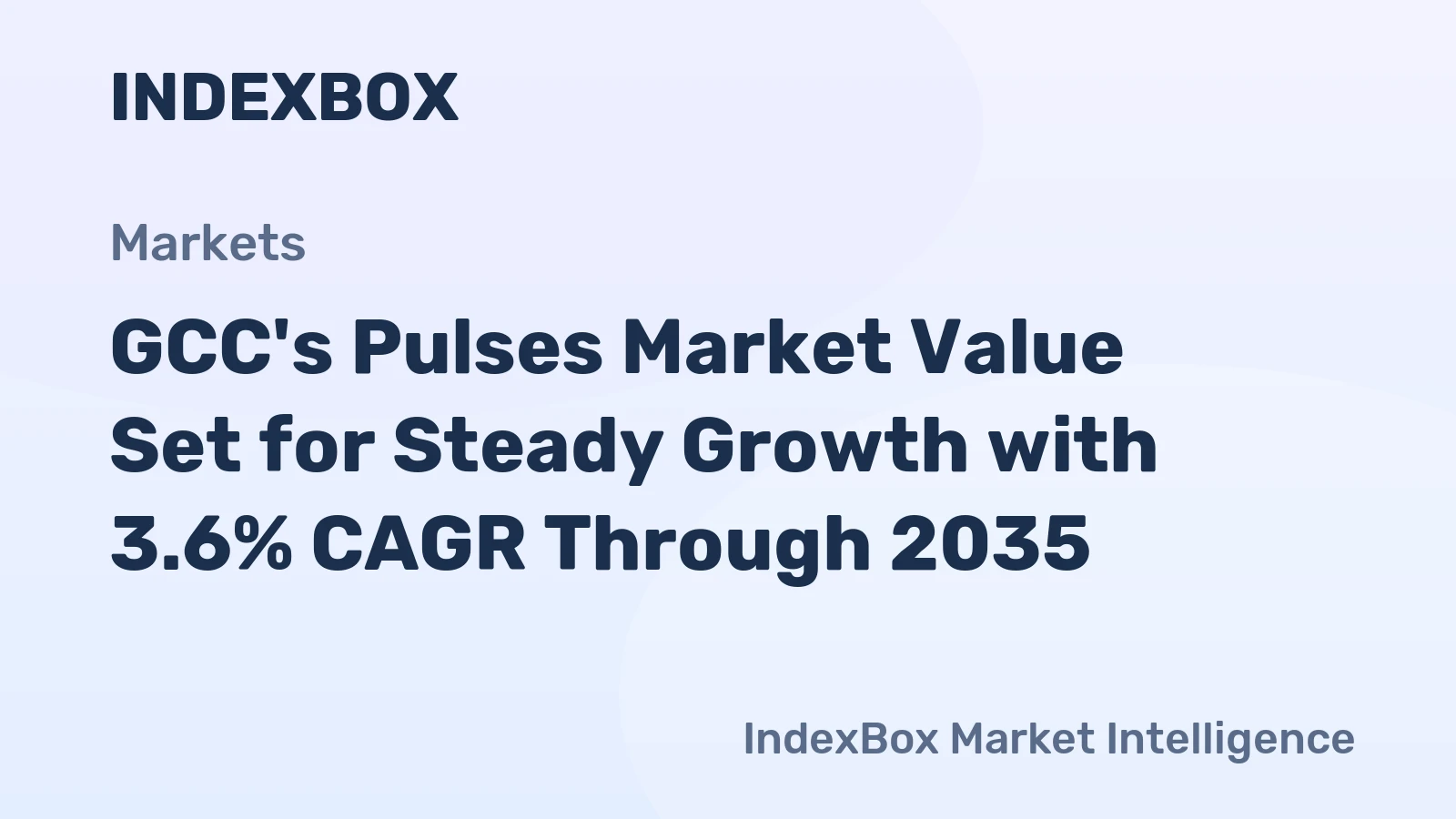 GCC's Pulses Market Value Set for Steady Growth with 3.6% CAGR Through 2035