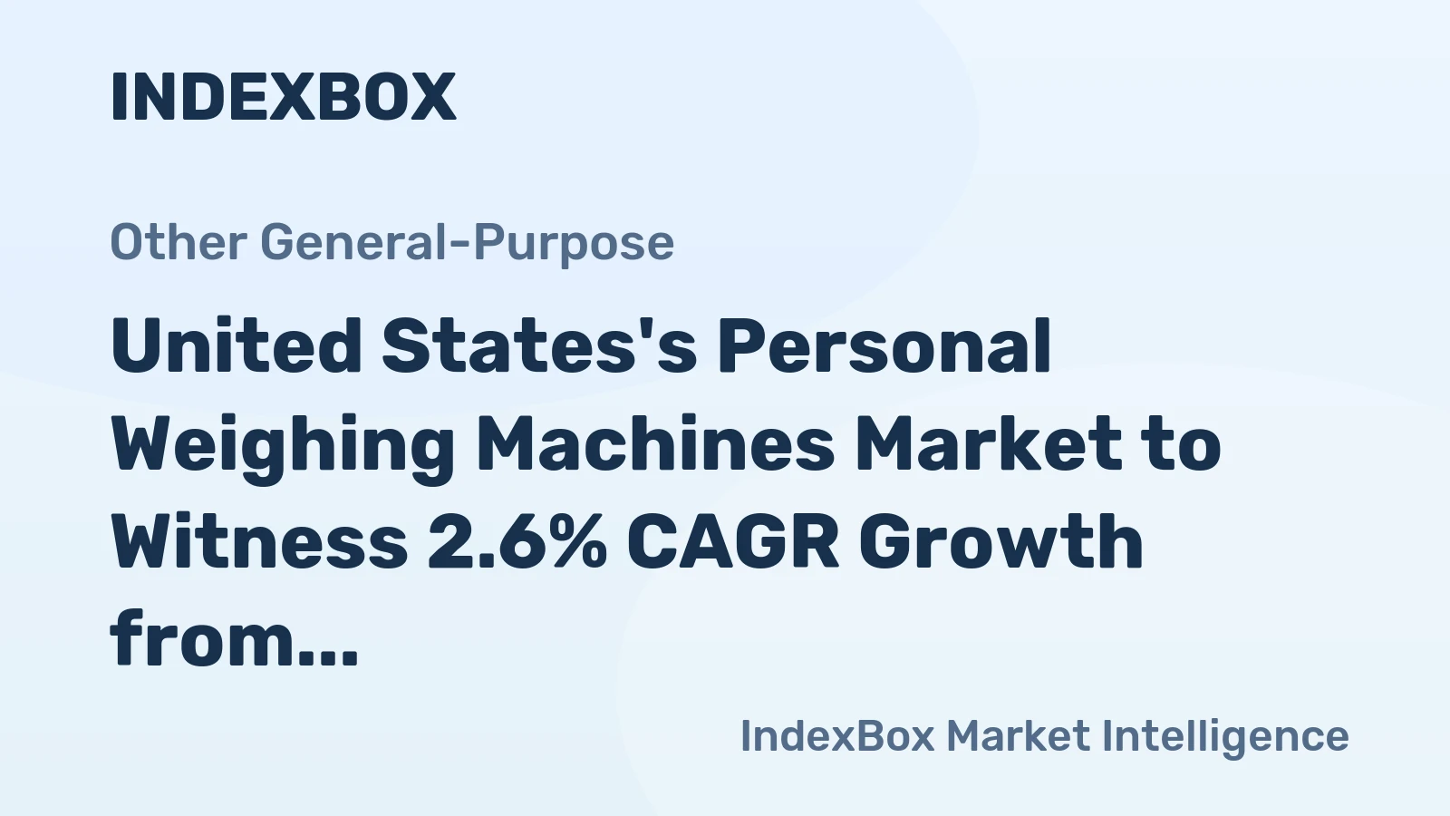 United States's Personal Weighing Machines Market to Witness 2.6% CAGR Growth from 2024 to 2035