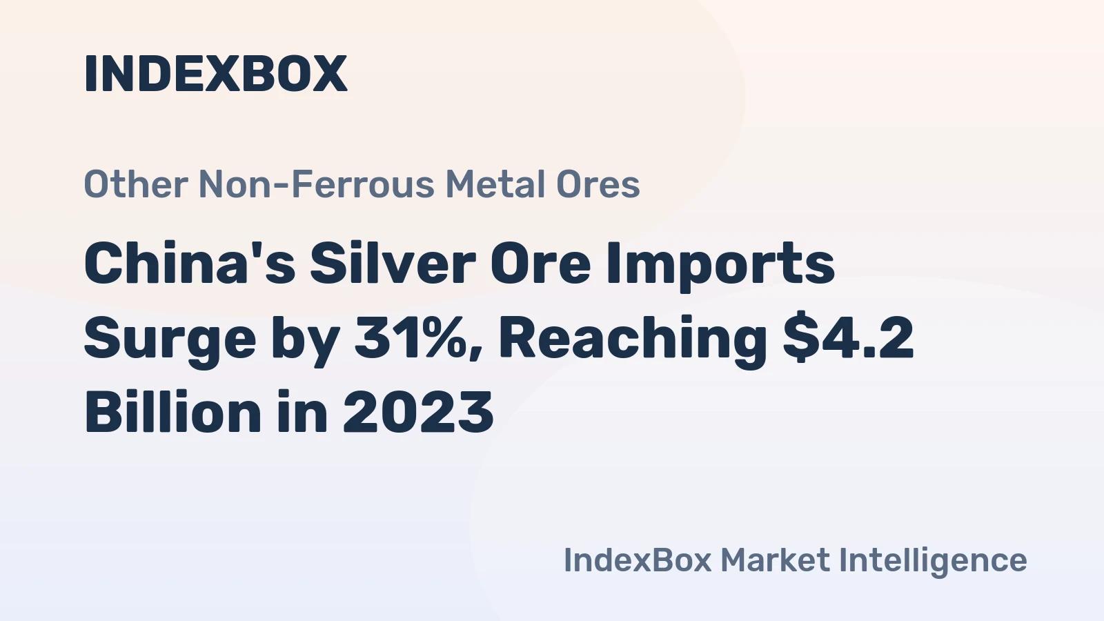 China's Silver Ore Imports Surge by 31%, Reaching $4.2 Billion in 2023