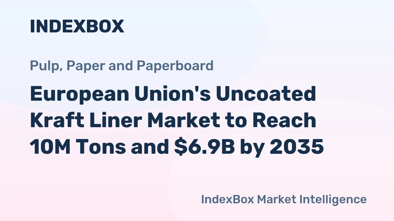 European Union's Uncoated Kraft Liner Market to Reach 10M Tons and $6.9B by 2035