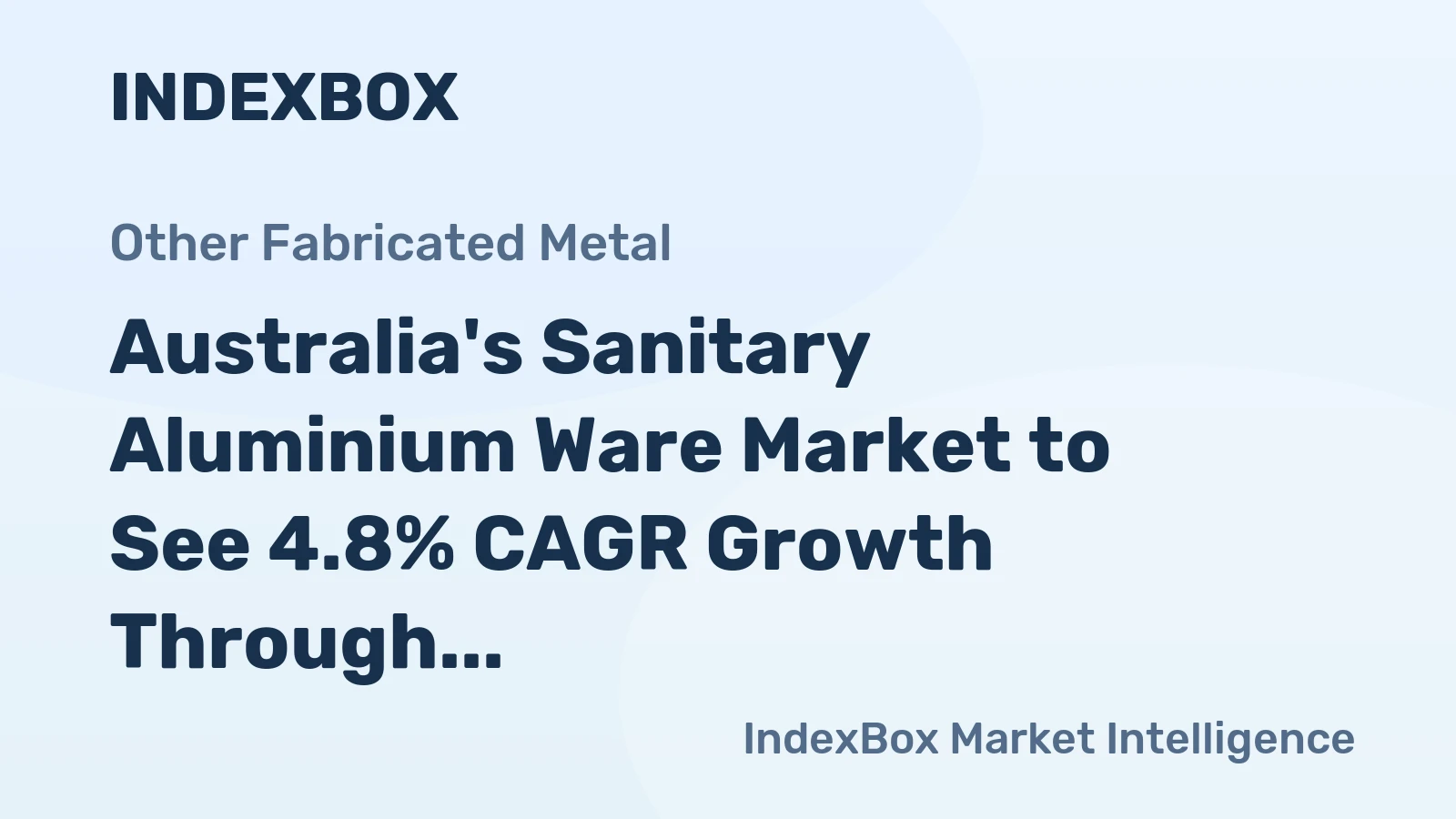 Australia's Sanitary Aluminium Ware Market to See 4.8% CAGR Growth Through 2035