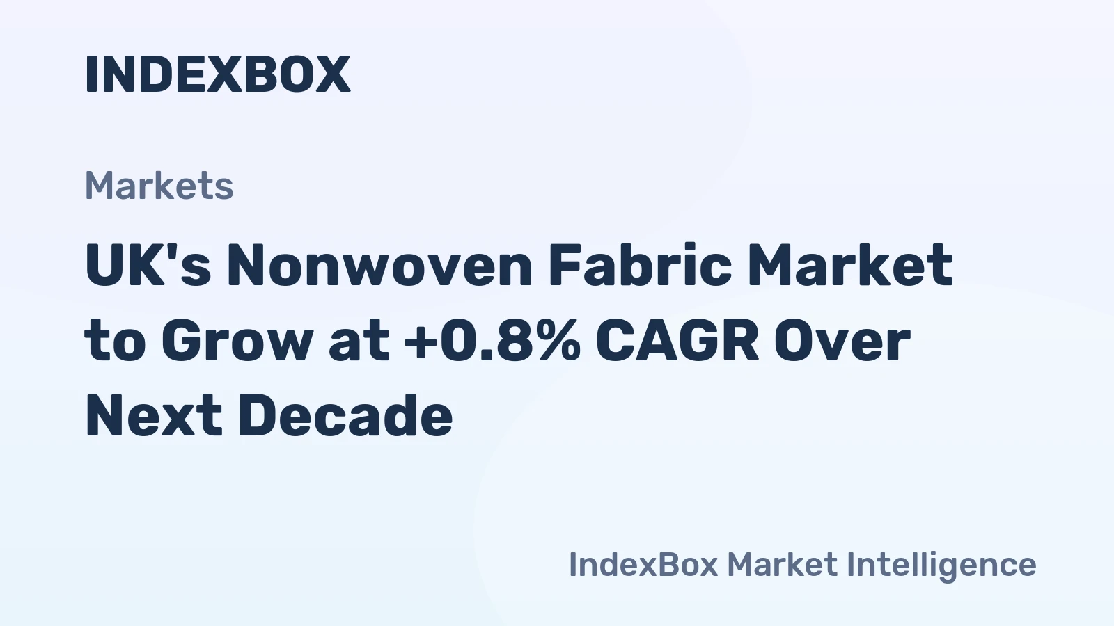 UK's Nonwoven Fabric Market to Grow at +0.8% CAGR Over Next Decade