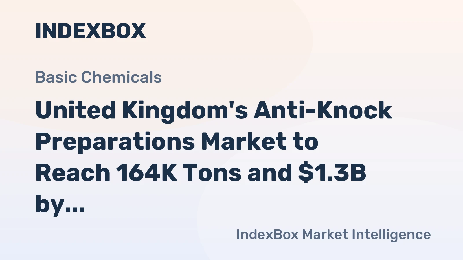 United Kingdom's Anti-Knock Preparations Market to Reach 164K Tons and $1.3B by 2035