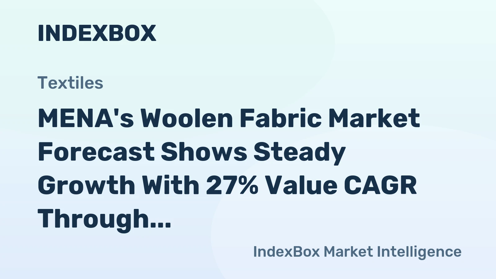 MENA's Woolen Fabric Market Forecast Shows Steady Growth With 27% Value CAGR Through 2035