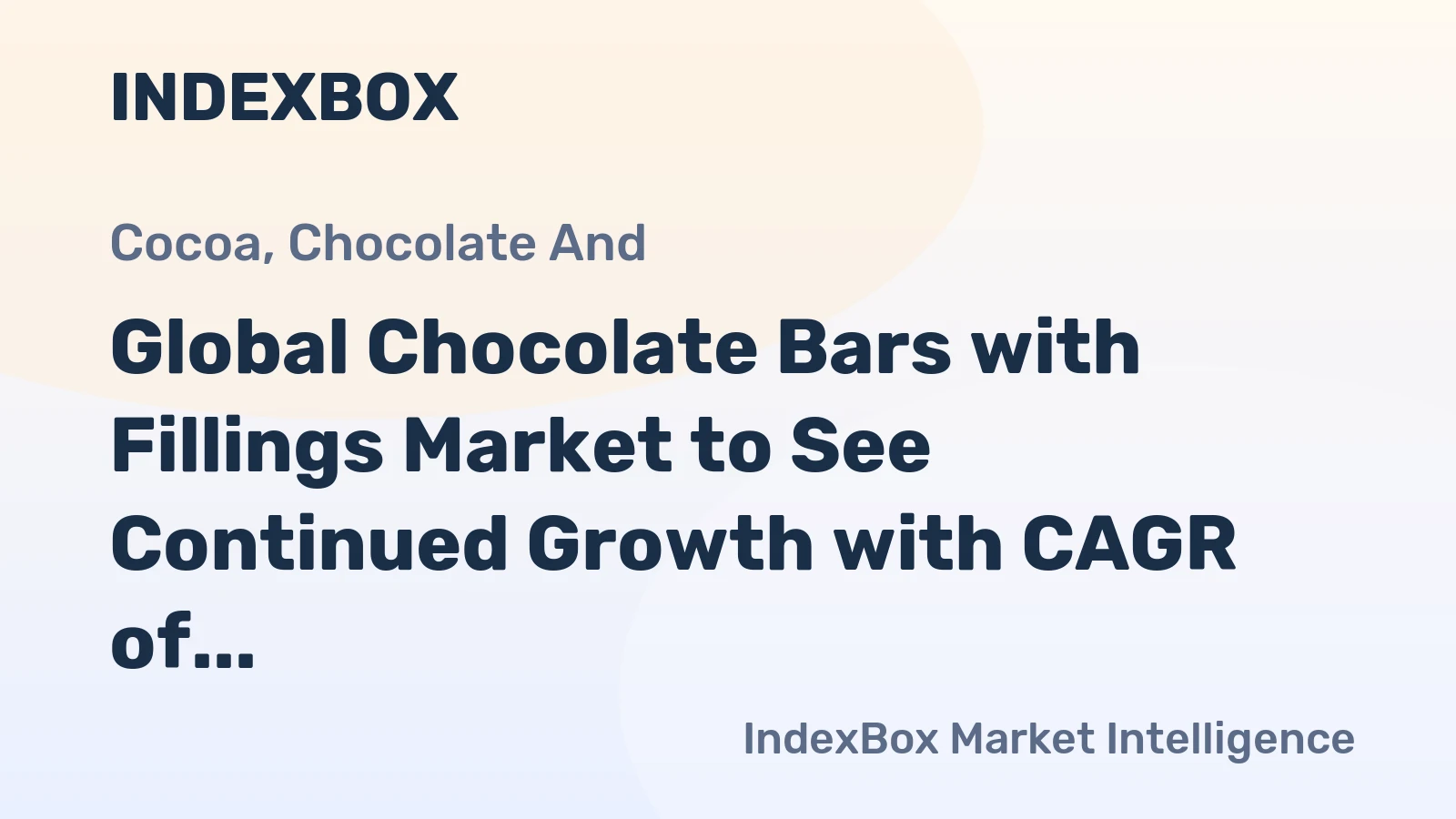 Global Chocolate Bars with Fillings Market to See Continued Growth with CAGR of +1.8% Reaching $70.1B by 2035