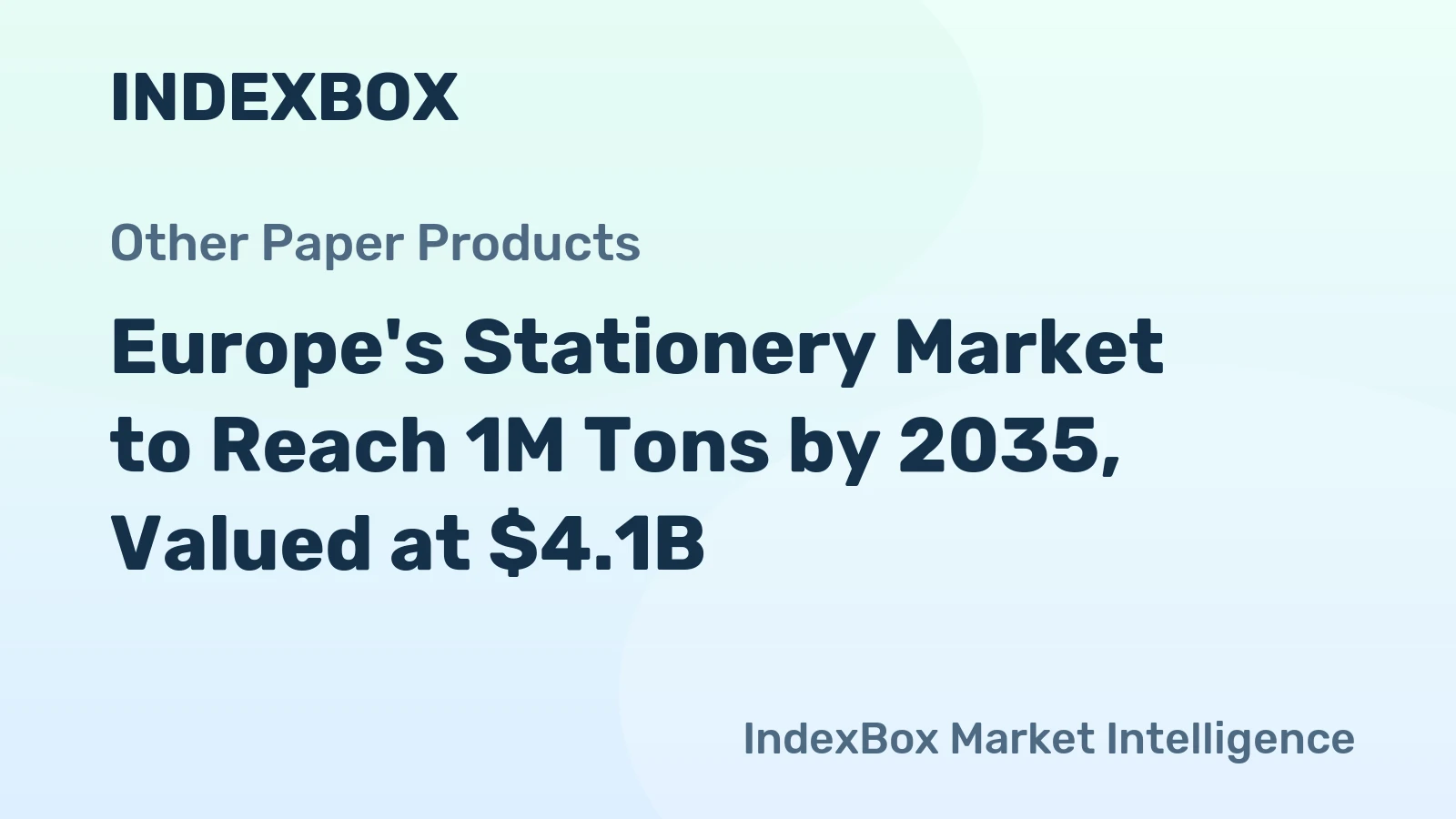 Europe's Stationery Market to Reach 1M Tons by 2035, Valued at $4.1B