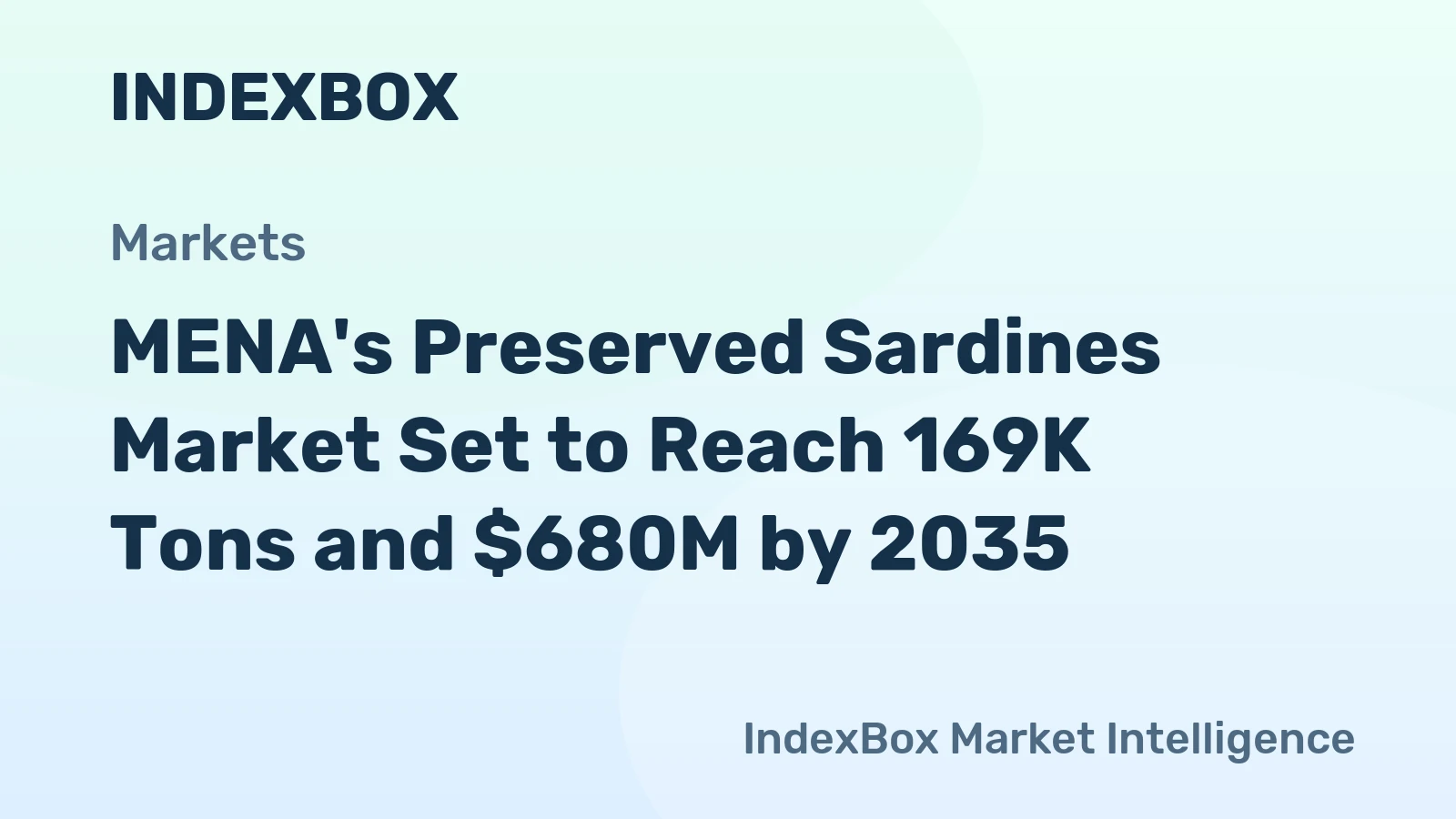MENA's Preserved Sardines Market Set to Reach 169K Tons and $680M by 2035