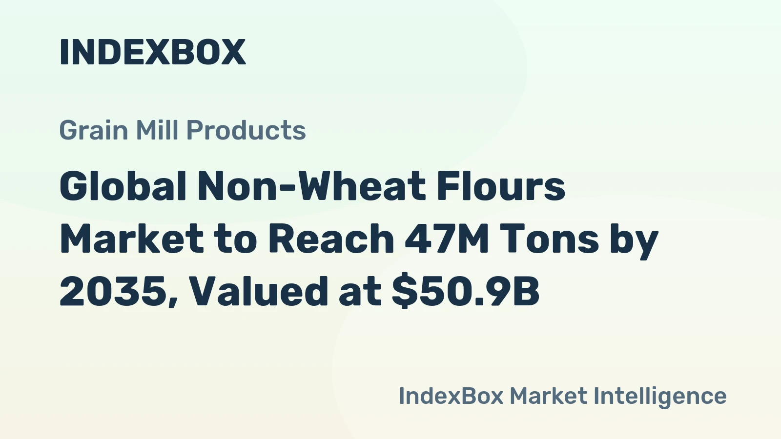 Global Non-Wheat Flours Market to Reach 47M Tons by 2035, Valued at $50.9B