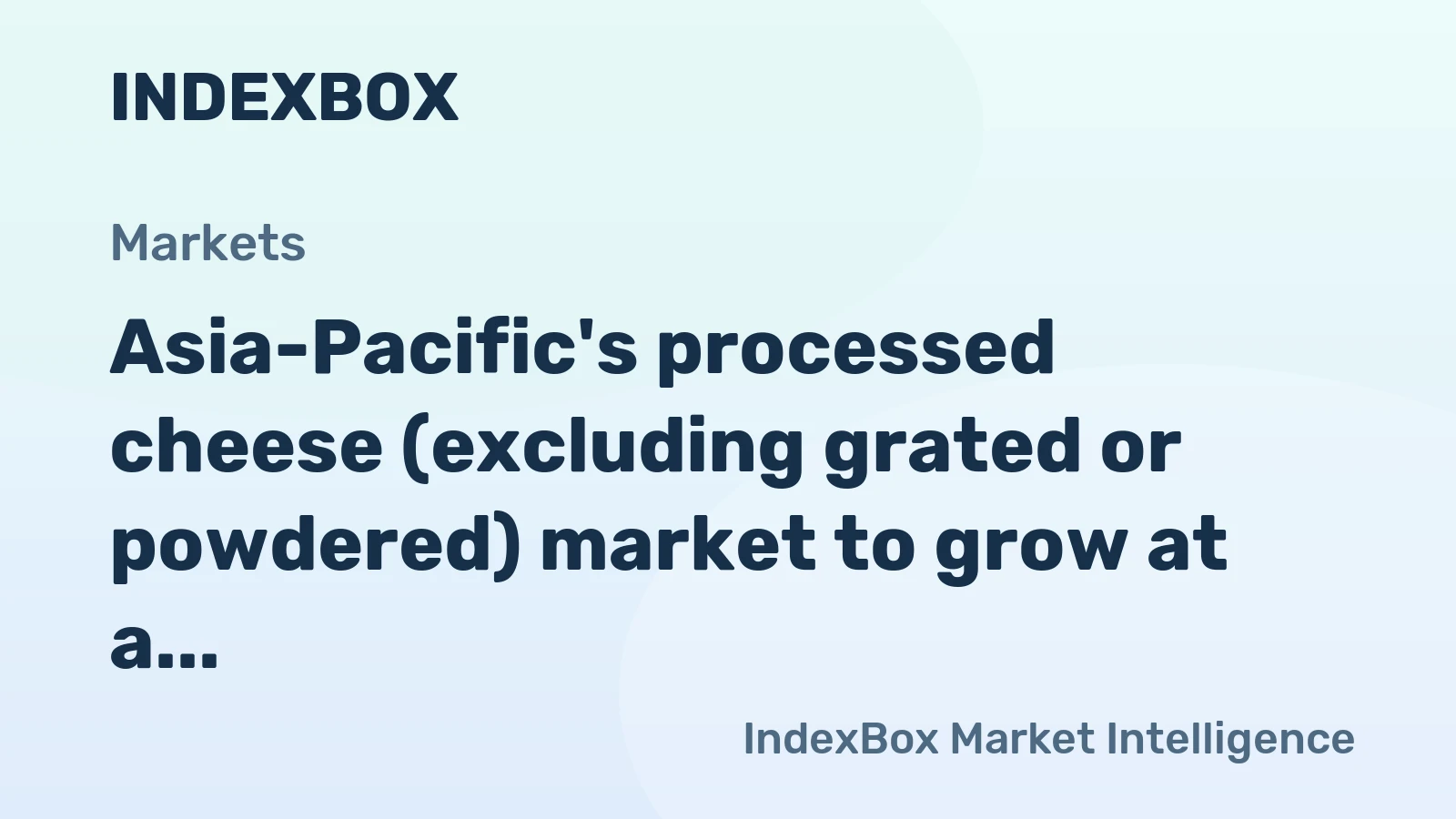 Asia-Pacific's processed cheese (excluding grated or powdered) market to grow at a 2.4% CAGR, reaching $20.2B by 2035 on steady demand.