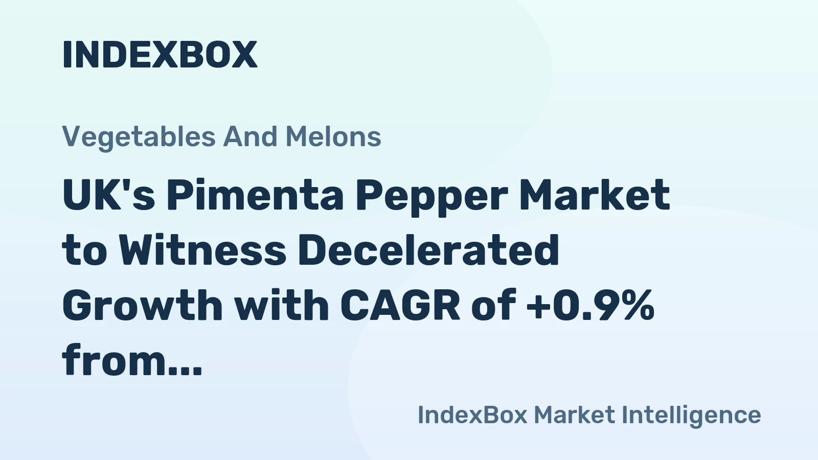 UK's Pimenta Pepper Market to Witness Decelerated Growth with CAGR of +0.9% from 2024 to 2035