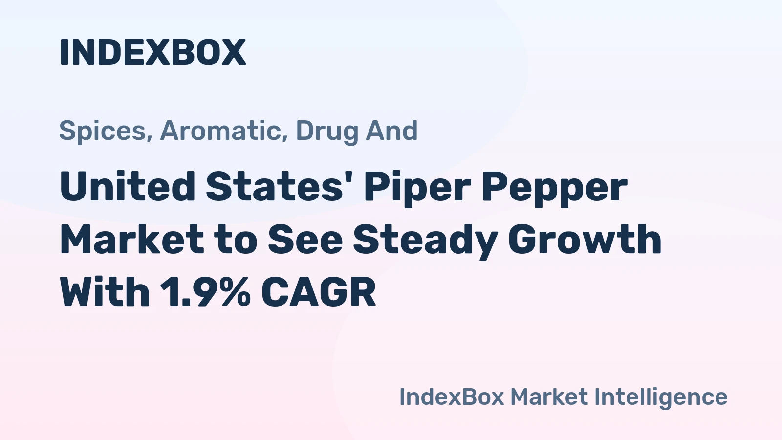 United States' Piper Pepper Market to See Steady Growth With 1.9% CAGR