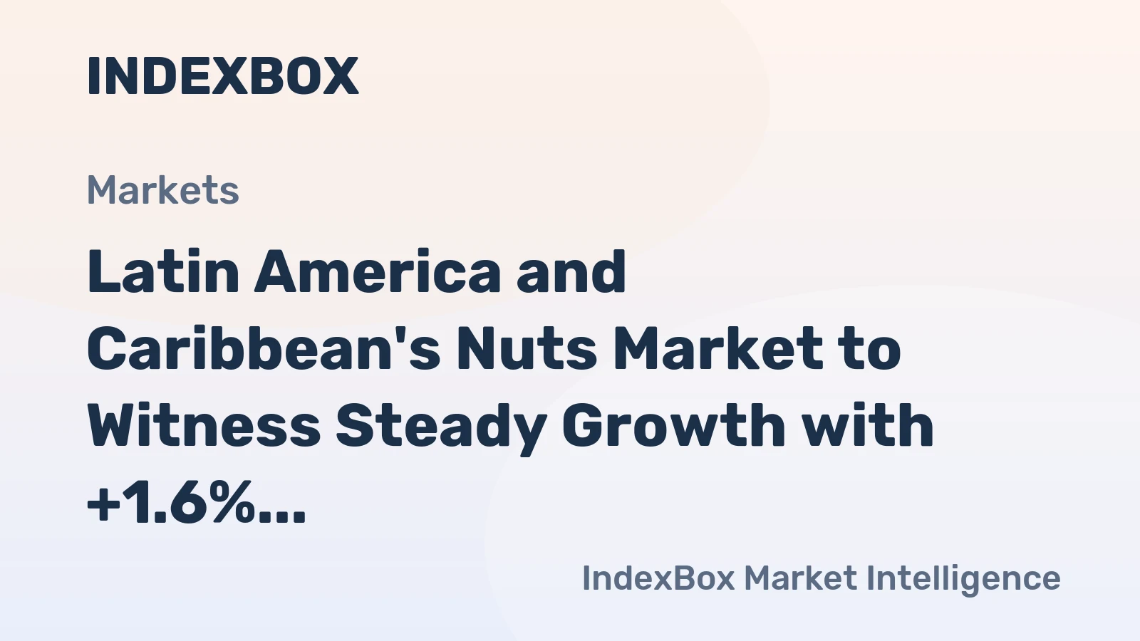 Latin America and Caribbean's Nuts Market to Witness Steady Growth with +1.6% CAGR through 2035, Reaching $3.8B in Value