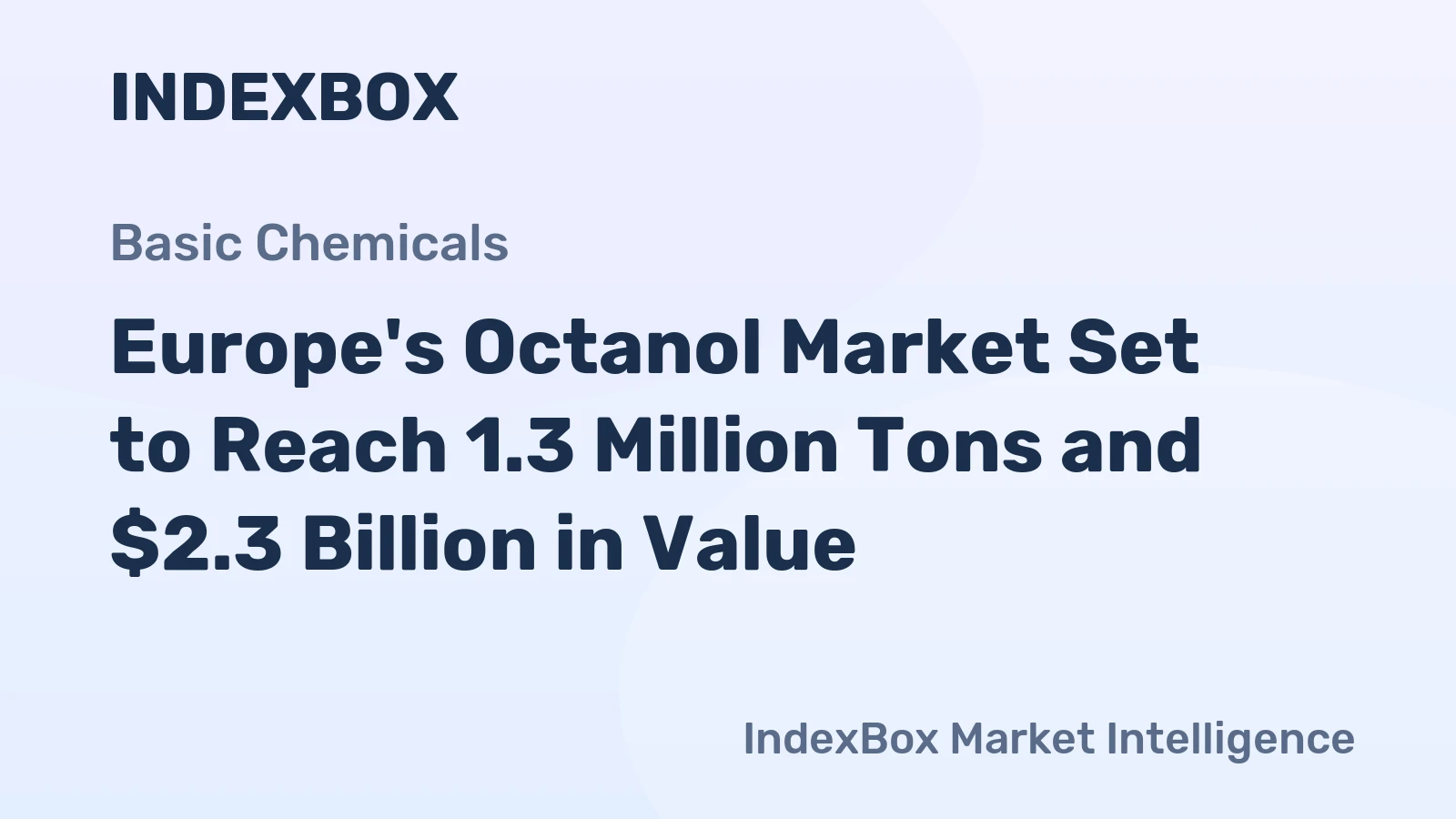 Europe's Octanol Market Set to Reach 1.3 Million Tons and $2.3 Billion in Value