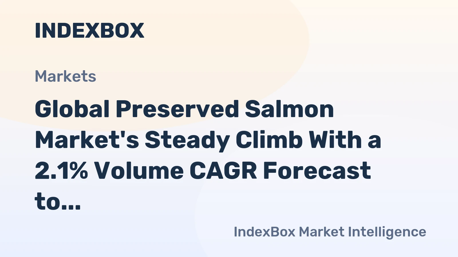 Global Preserved Salmon Market's Steady Climb With a 2.1% Volume CAGR Forecast to 2035