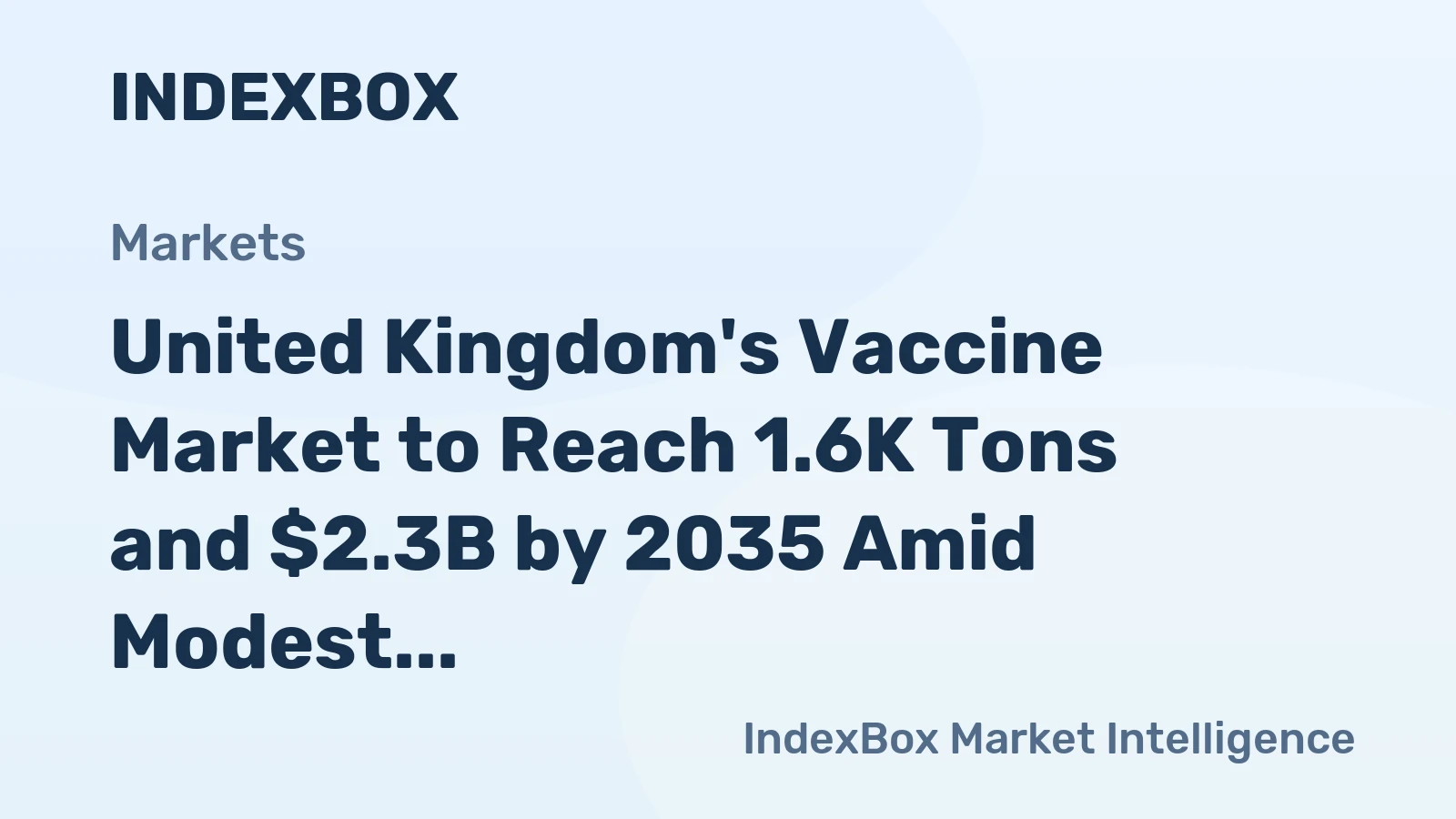 United Kingdom's Vaccine Market to Reach 1.6K Tons and $2.3B by 2035 Amid Modest Growth