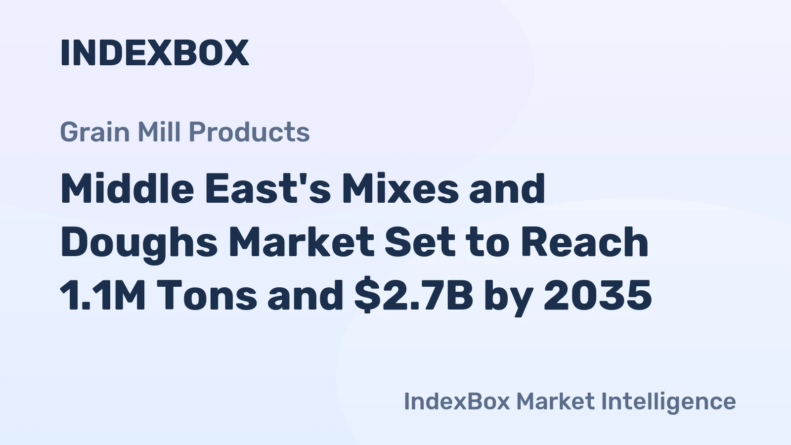 Middle East's Mixes and Doughs Market Set to Reach 1.1M Tons and $2.7B by 2035