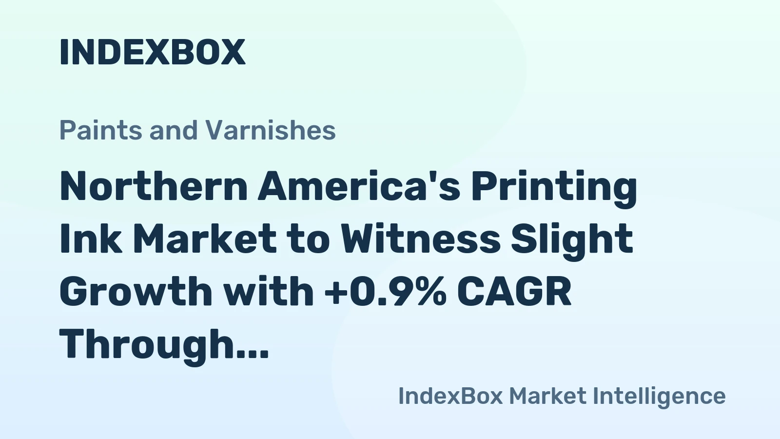 Northern America's Printing Ink Market to Witness Slight Growth with +0.9% CAGR Through 2035